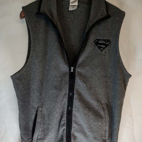 Marvel | Jackets & Coats | Vintage Warner Bros Gray Superman Logo ...